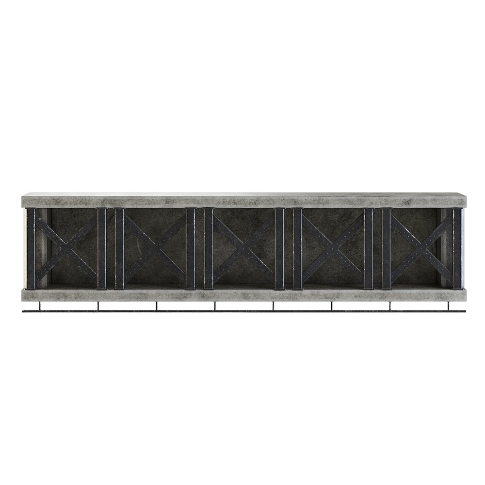 Factory Side Wall 3D model - Download Building components on 3DModels.org