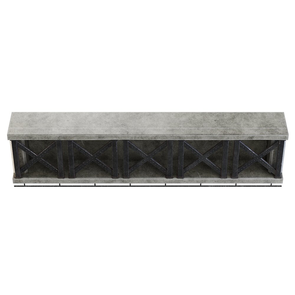 Factory Side Wall 3D model - Download Building components on 3DModels.org