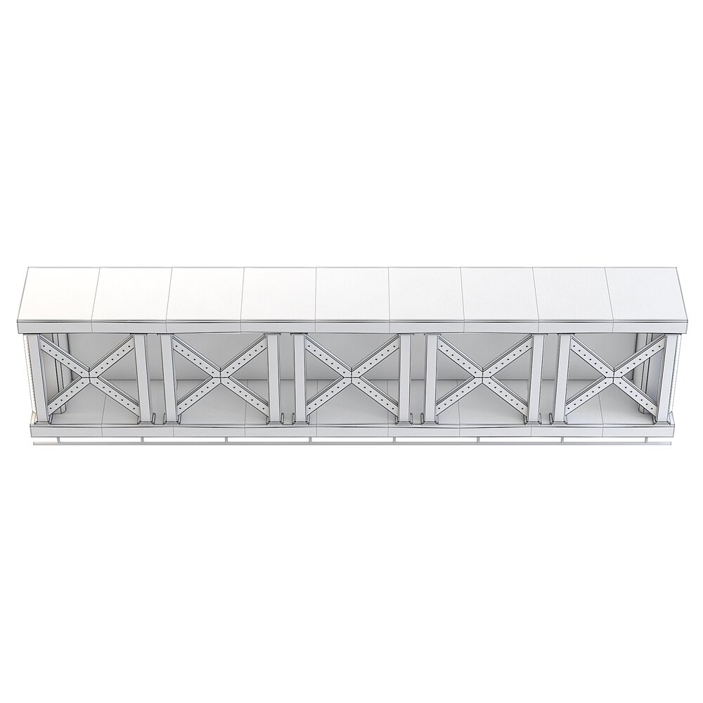 Factory Side Wall 3D model - Download Building components on 3DModels.org