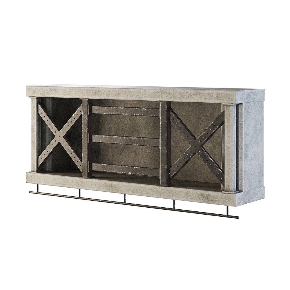 Factory Side Wall Upper 01 3D model - Download Building components on ...