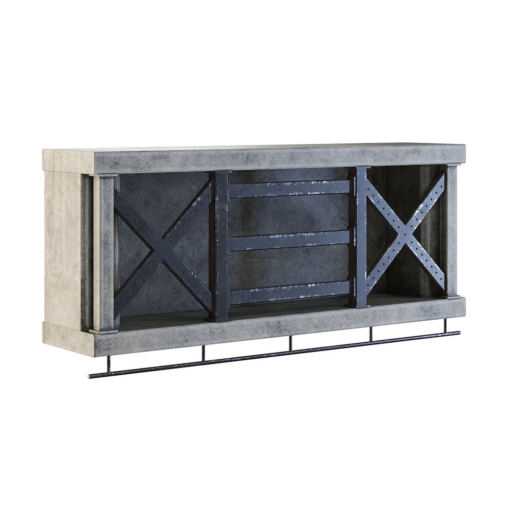 Factory Side Wall Upper 01 3D model - Download Building components on ...