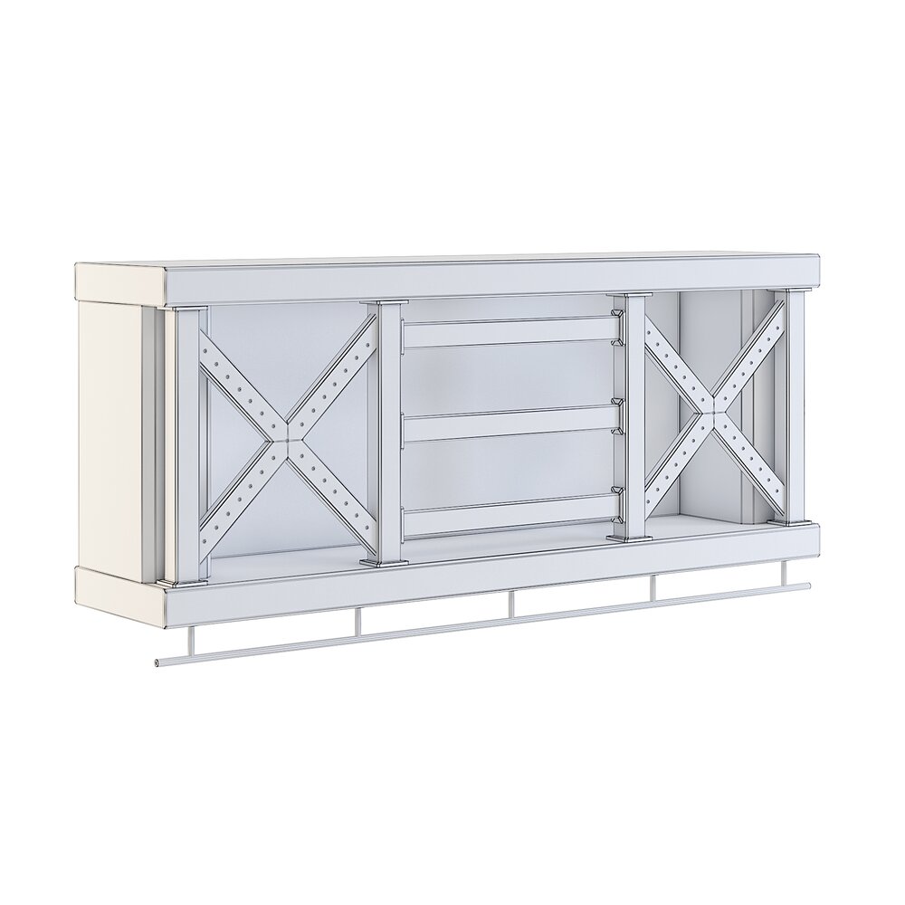 Factory Side Wall Upper 01 3D model - Download Building components on ...