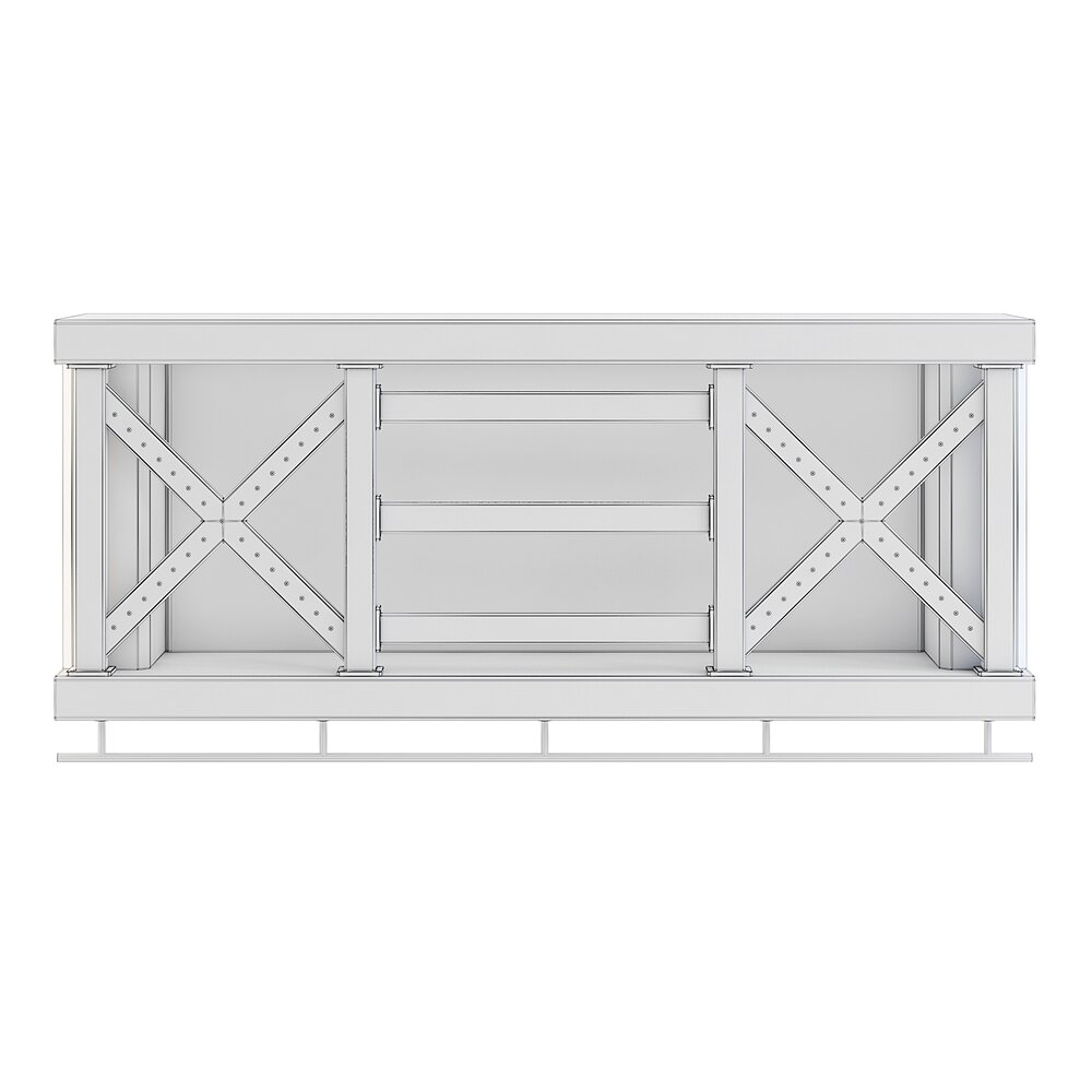 Factory Side Wall Upper 01 3D model - Download Building components on ...
