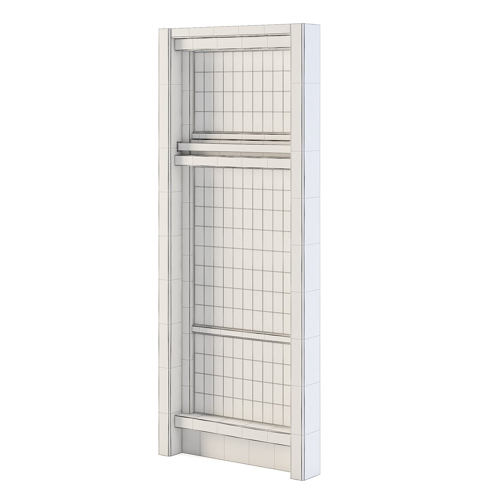 Factory Side Wall With Windows 3D model - Download Building components ...
