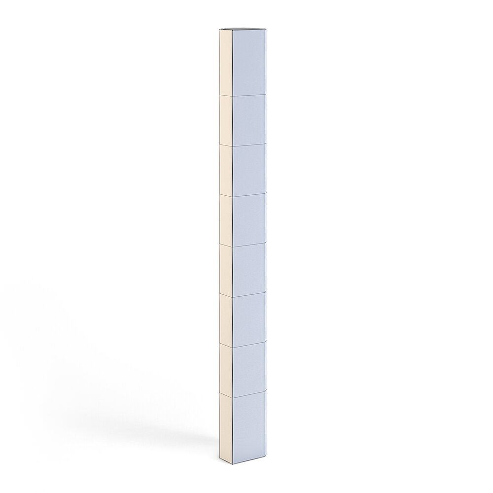 Futuristic Apartment Wall Corner 3D model - Download Building ...