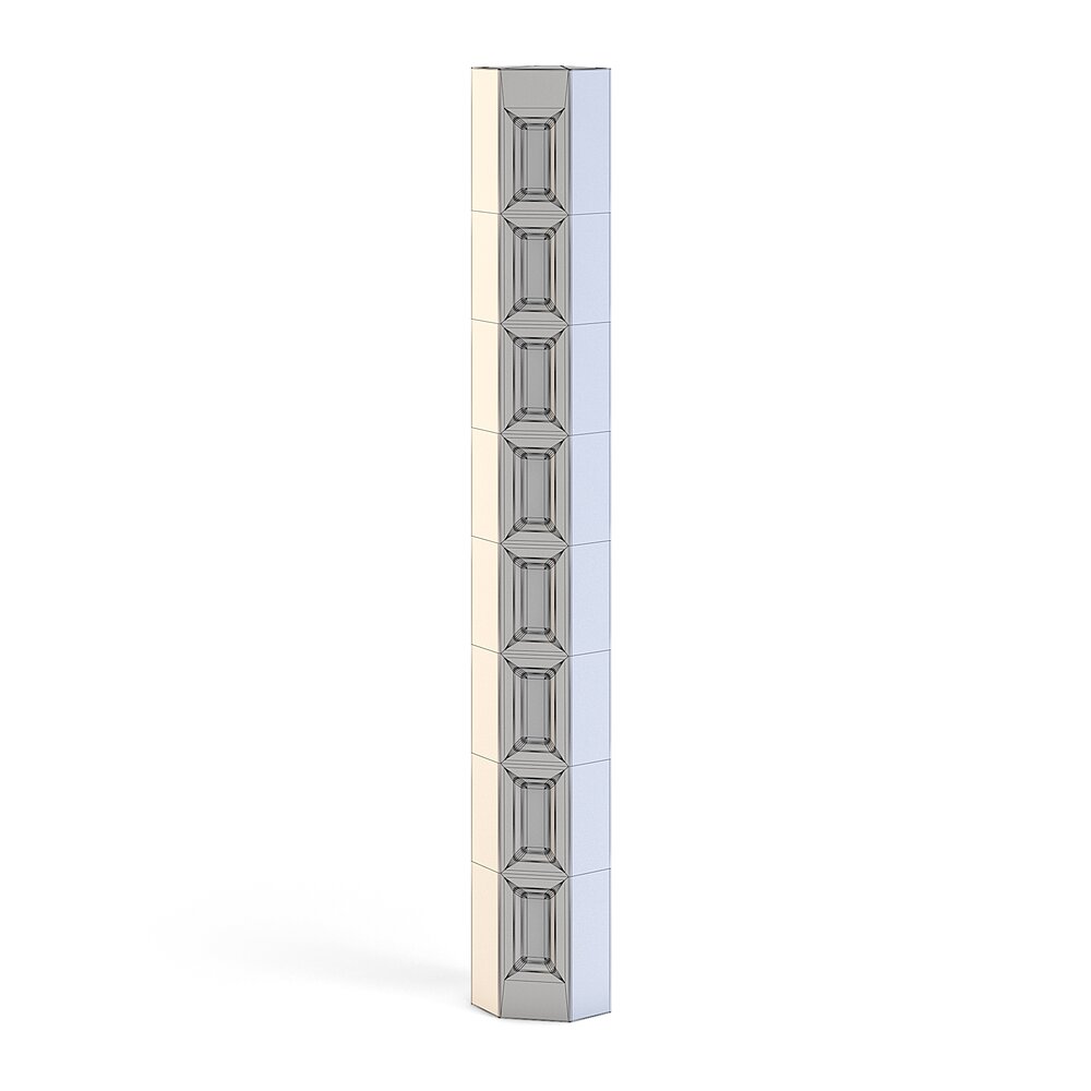 Futuristic Apartment Wall Corner 3D model - Download Building ...