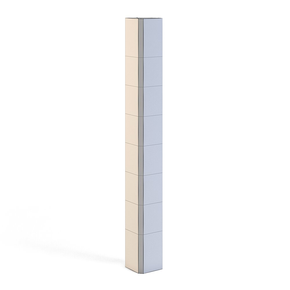 Futuristic Apartment Wall Corner 3D model - Download Building ...