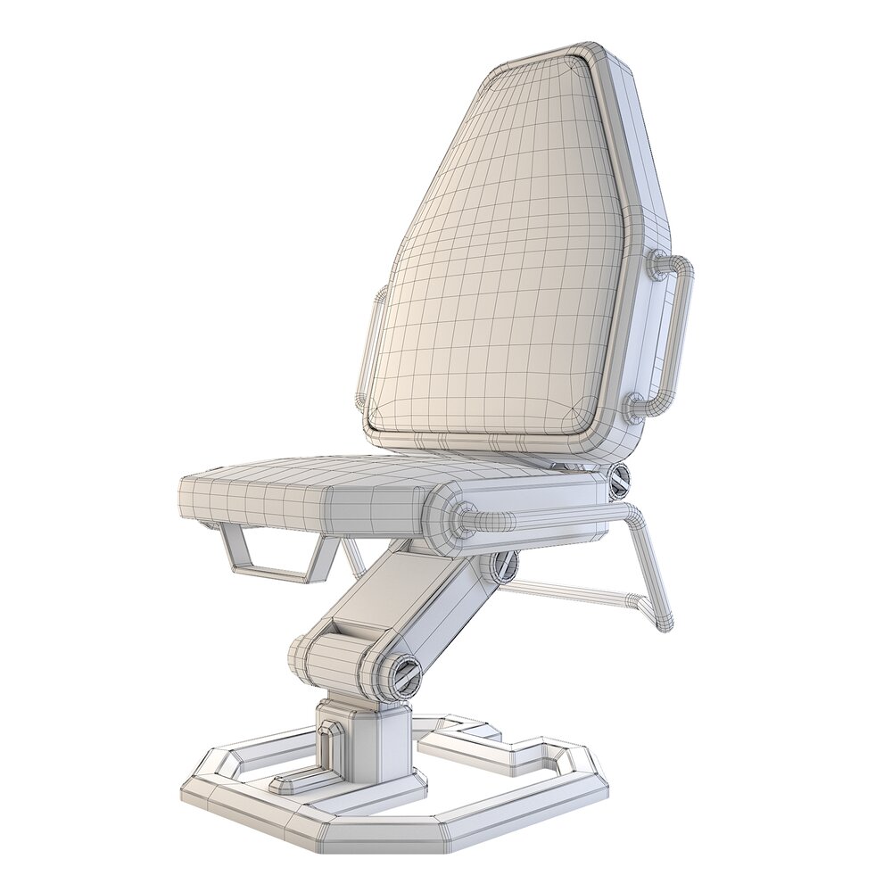 Space Station Chair 3D model - Download Chair on 3DModels.org