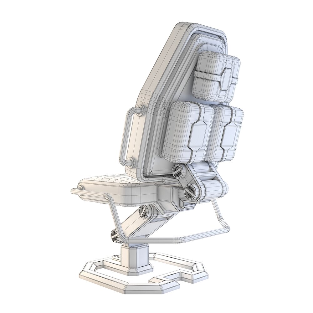 Space Station Chair 3D model - Download Chair on 3DModels.org