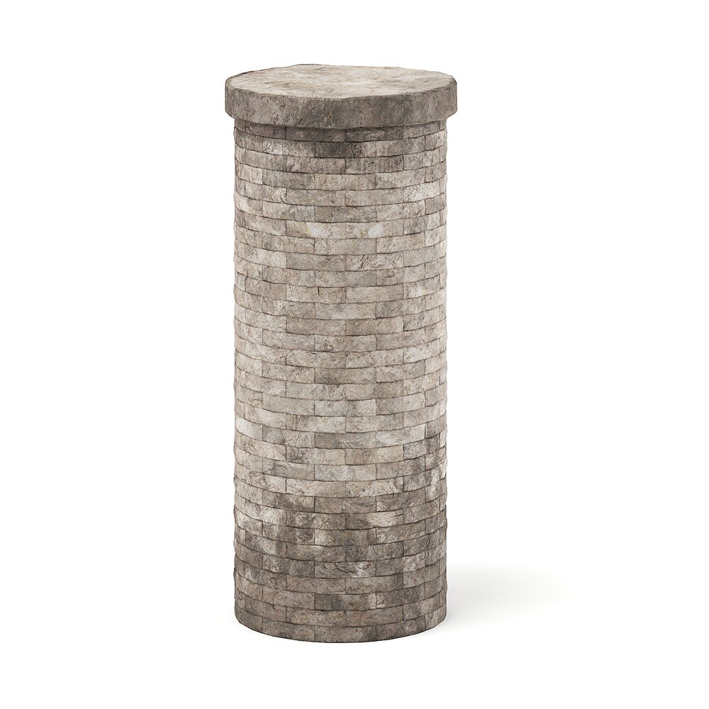 Brick Pillar 3D model - Download Street elements on 3DModels.org