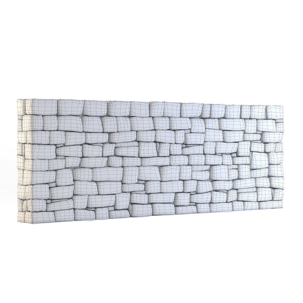 Forge Stone Wall 3D model - Download Street elements on 3DModels.org