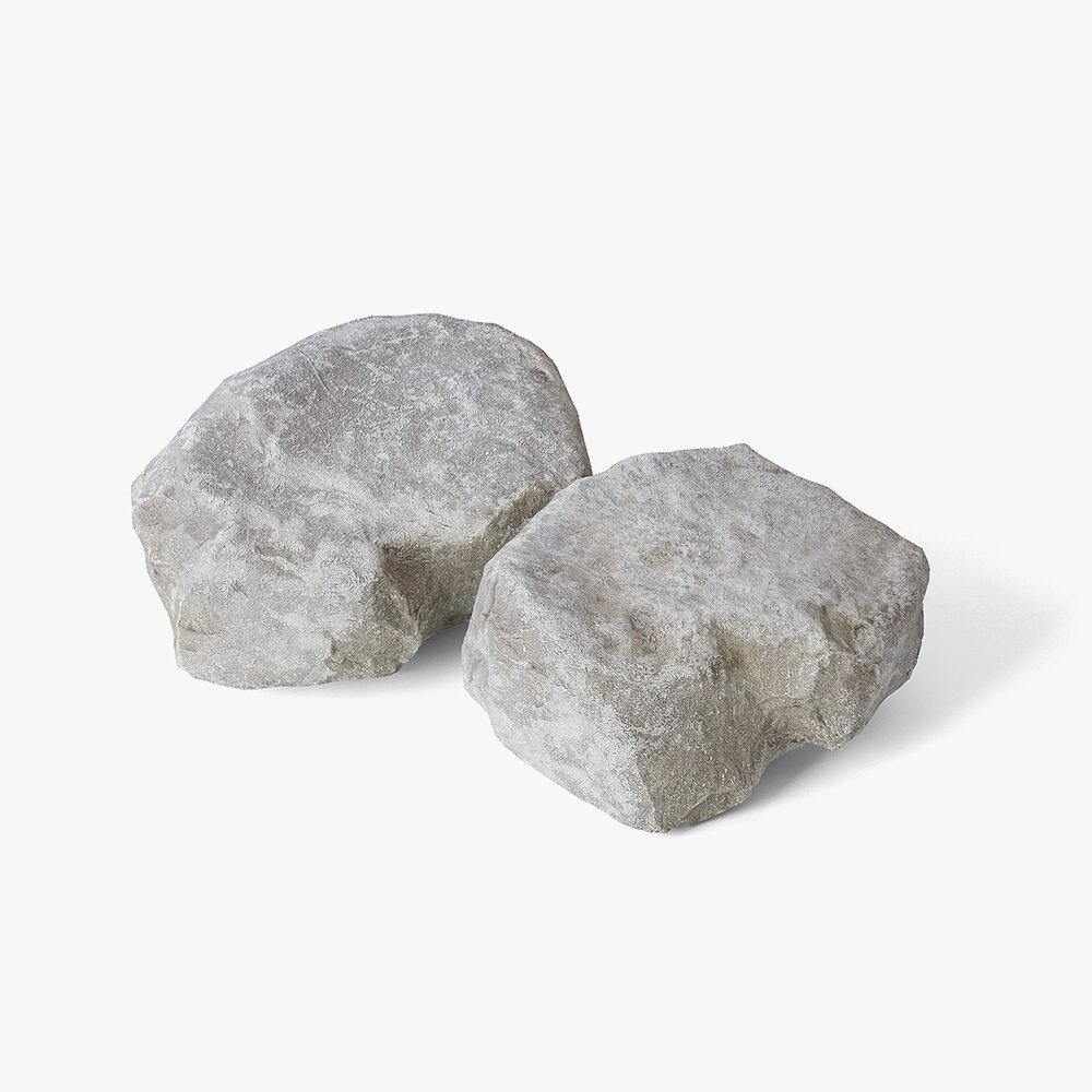 Pair of Smooth Stones 3D model - Download Landscapes on 3DModels.org