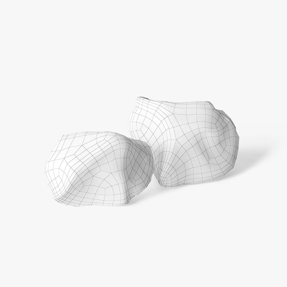 Pair of Rough Stones 3D model - Download Landscapes on 3DModels.org
