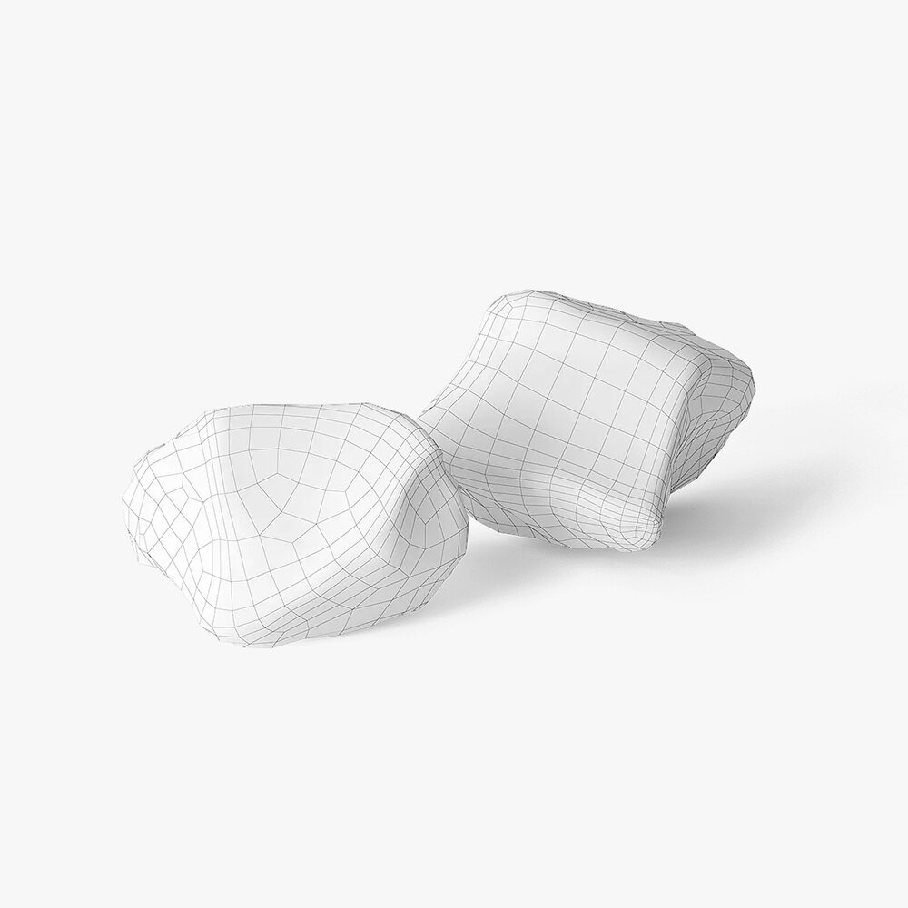 Pair of Rough Stones 3D model - Download Landscapes on 3DModels.org