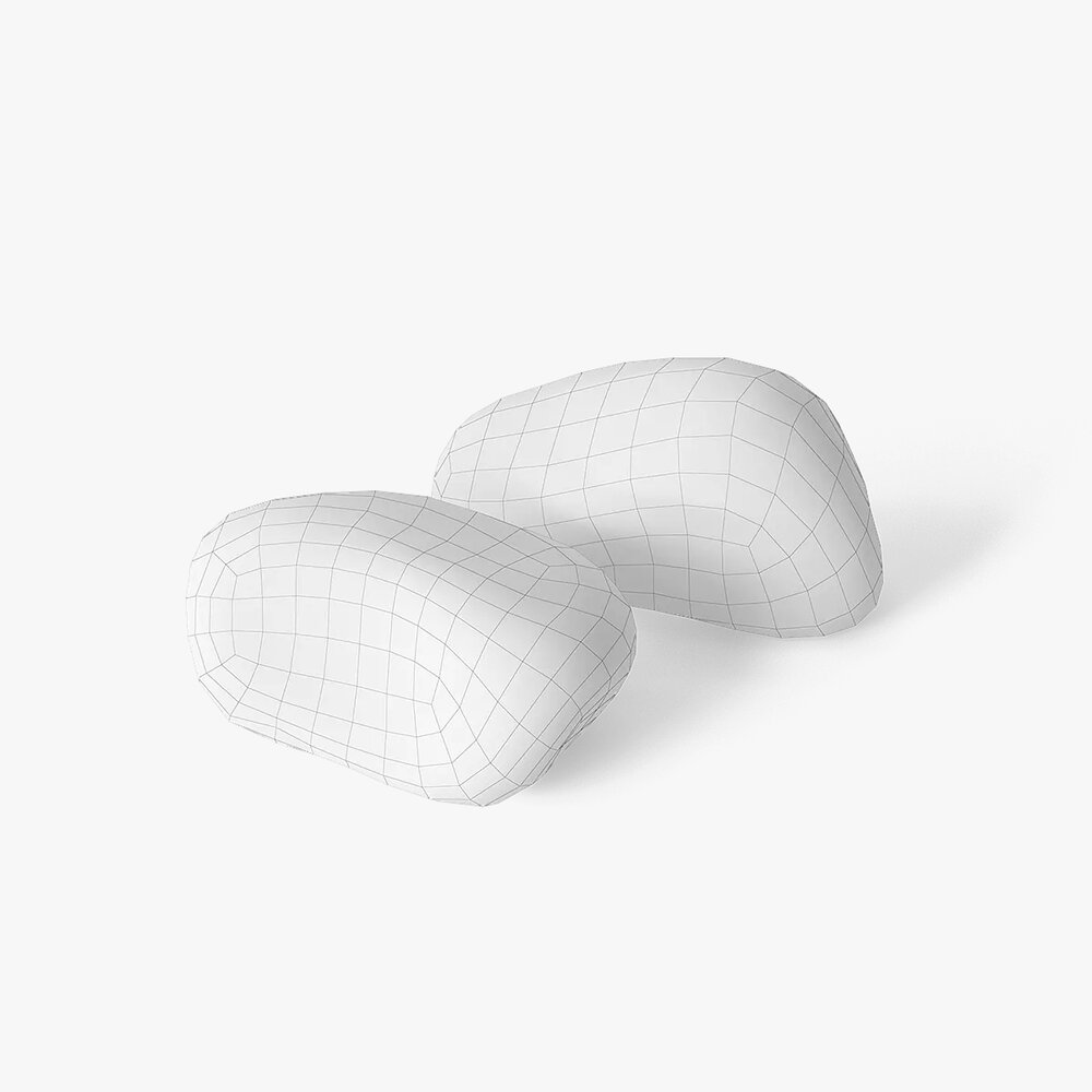 Two White Stones 3D model - Download Landscapes on 3DModels.org