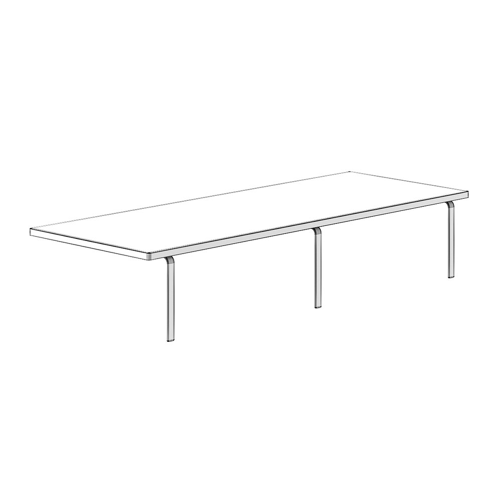 White Wall-mounted Table 3D model - Download Table on 3DModels.org