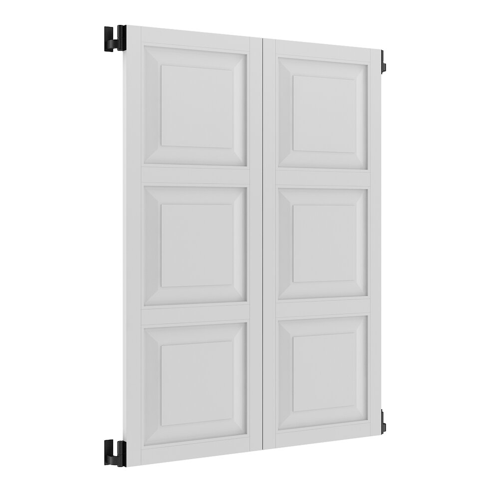 White External Shutters 3D model - Download Building components on ...