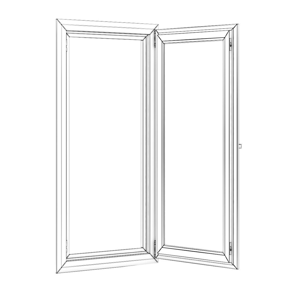 Metal Window 620mm x 1260mm 3D model - Download Building components on ...