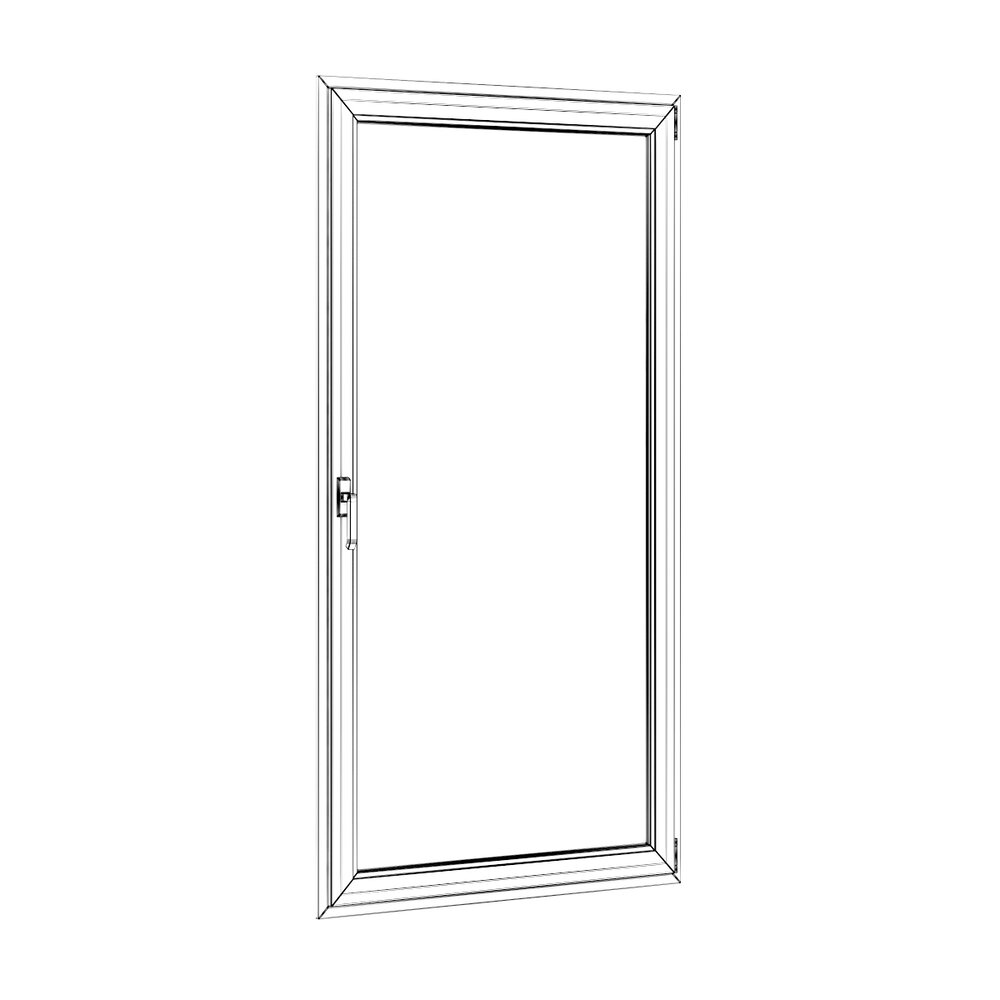 Metal Window 1140mm x 2100mm 3D model - Download Building components on ...