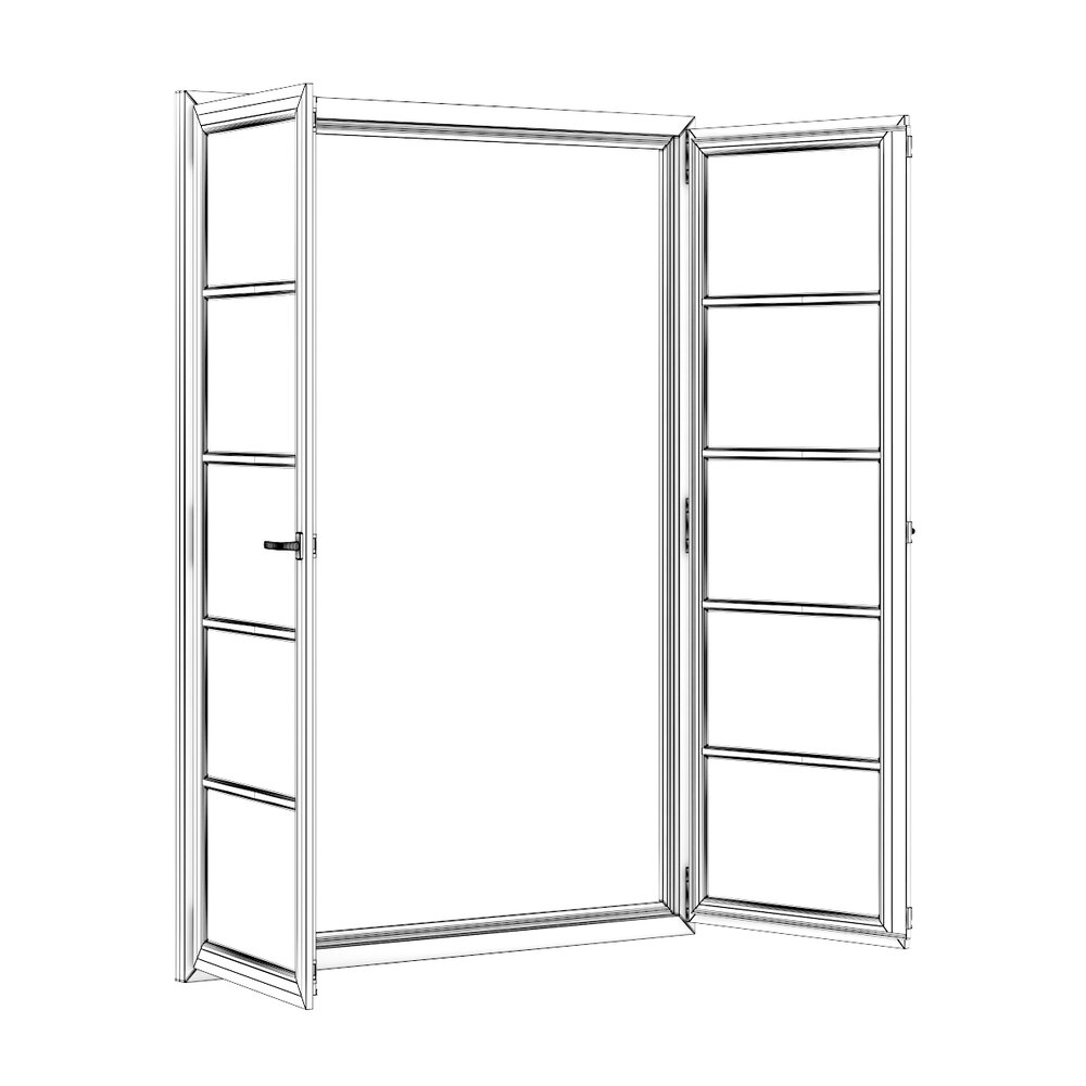 Plastic Window 1722mm x 2400mm 3D model - Download Building components ...