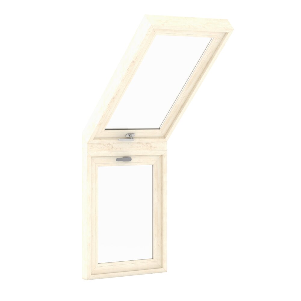 Roof Window 660mm x 1740mm 3D model - Download Building components on ...