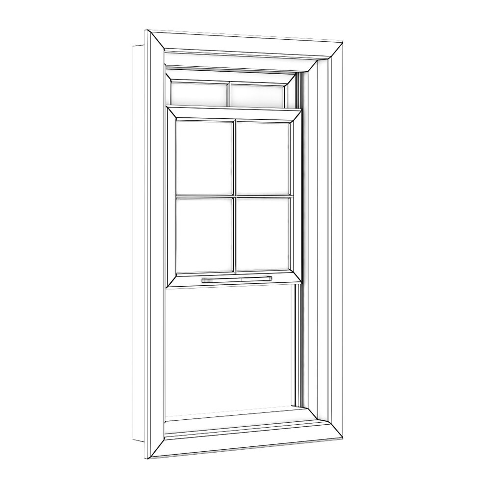 Plastic Window 960mm x 1660mm 3D model - Download Building components ...