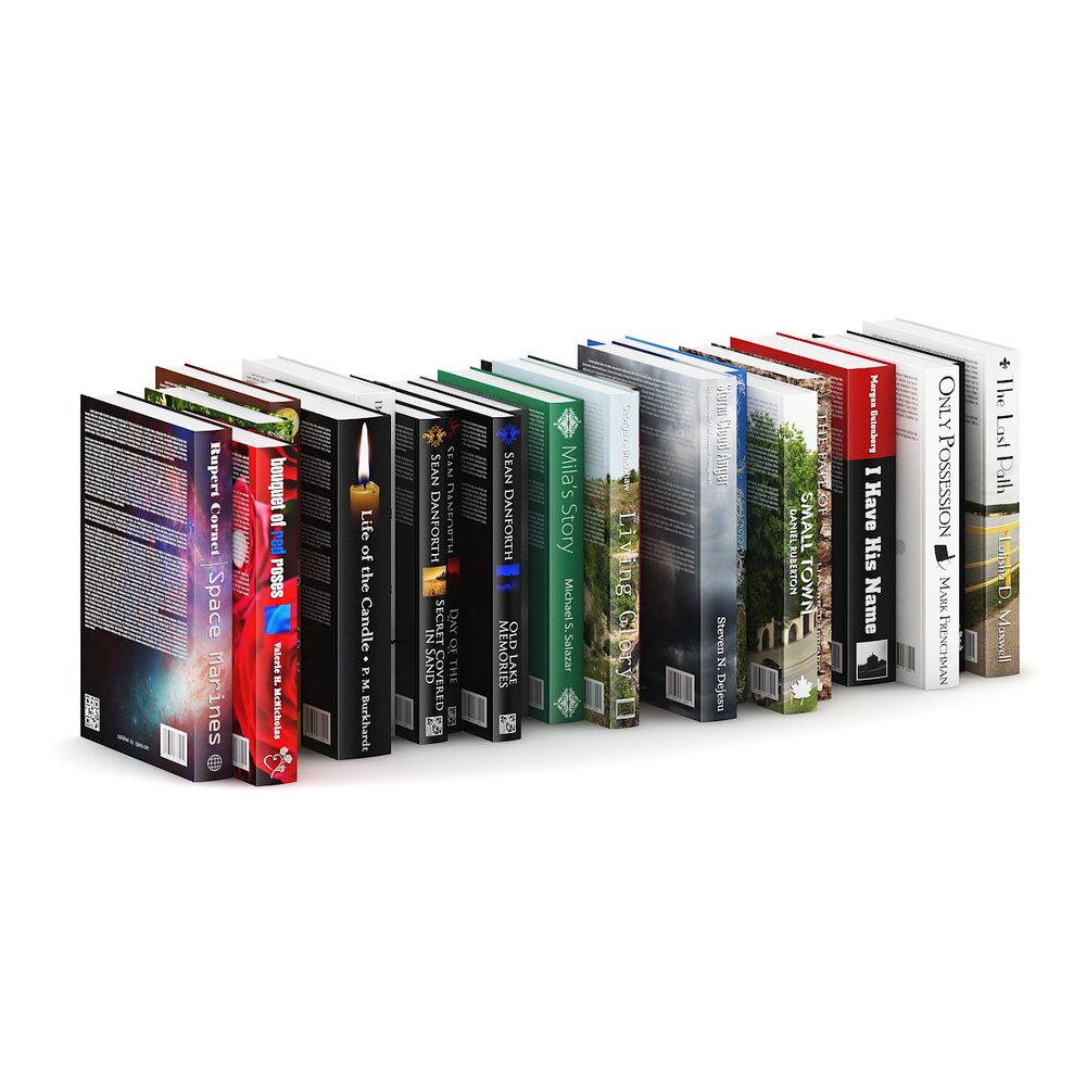 Novel Books 2 3D model - Download Stationery on 3DModels.org