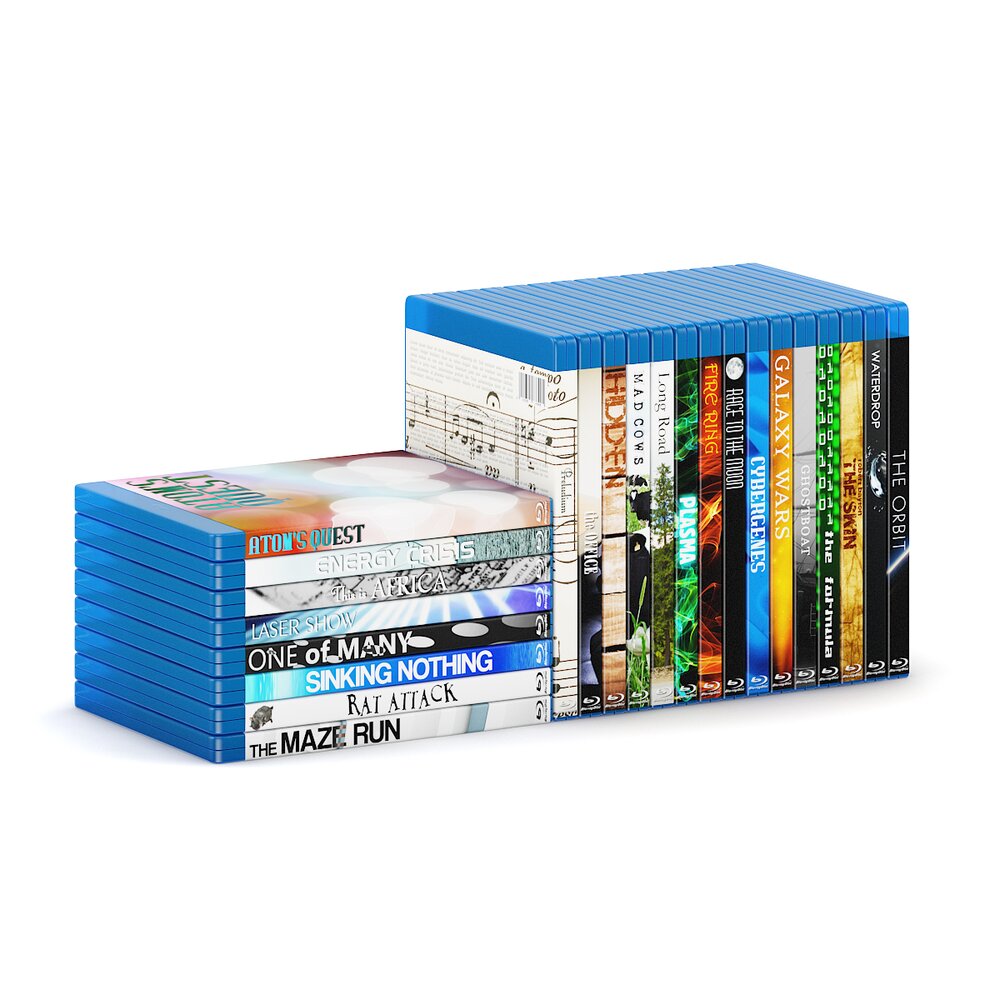 Blu-Ray Movie Set 2 3D model - Download Electronic Accessories on ...