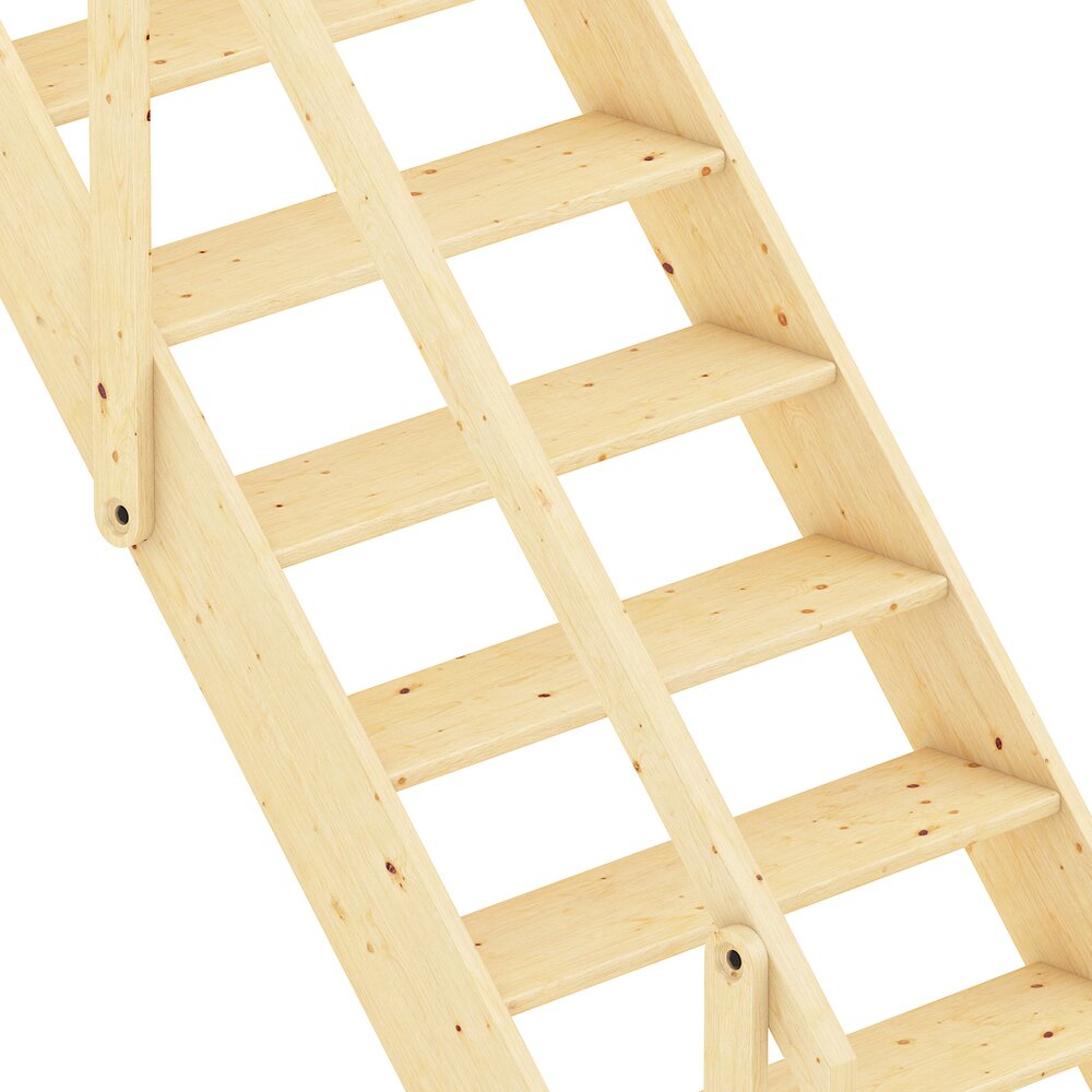 Wooden Stairs 6 3D model - Download Building components on 3DModels.org