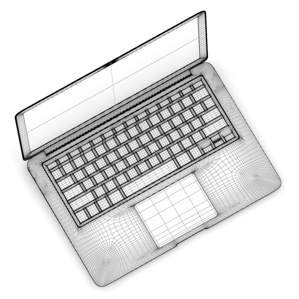 Silver Notebook 3D model - Download Laptop on 3DModels.org