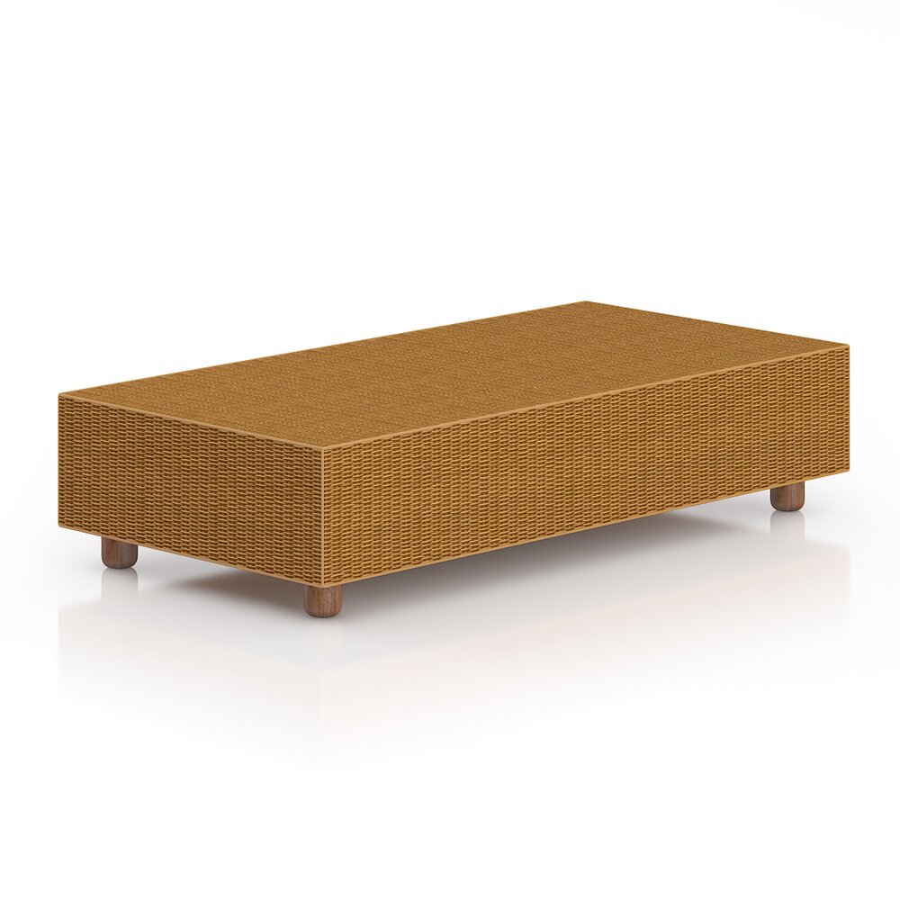 Wicker Coffeetable 3D model - Download Table on 3DModels.org