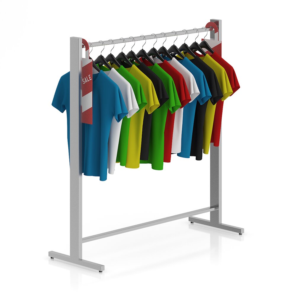 T-shirts on Hangers 3D model - Download Shirts on 3DModels.org