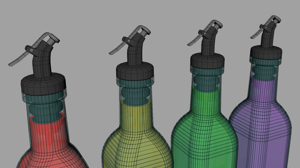 Oil and Vinegar Dispenser Set with Storage Drawers 3D model - Download ...