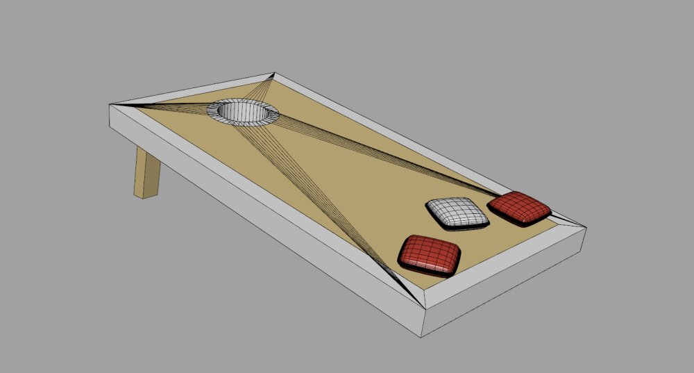 Cornhole Game 3D model - Download Toys on 3DModels.org