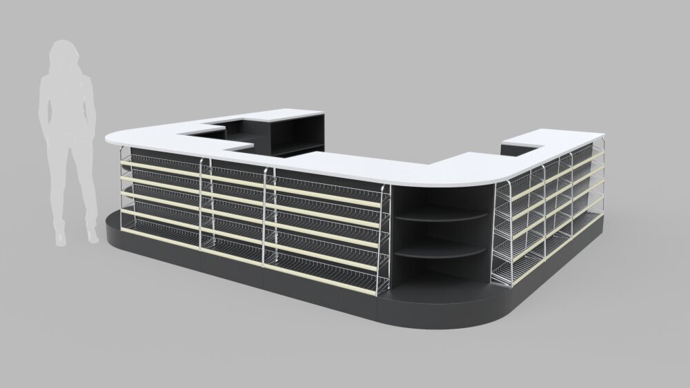 Counter Cashier Modules Modelo 3D - Descargar Commercial Appliance on ...