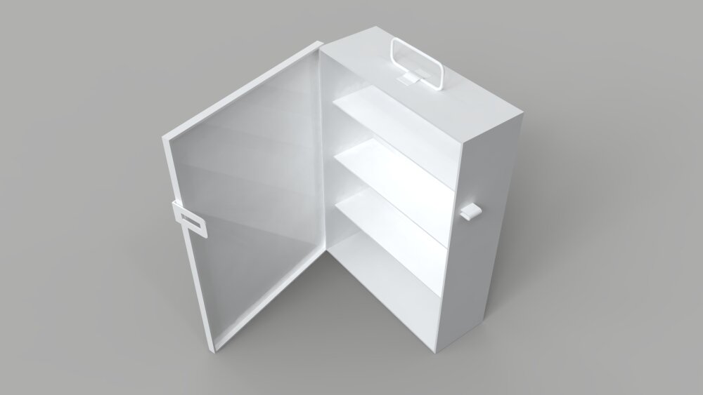 First Aid Wall Box Modèle 3D - Télécharger Medical Equipment on ...