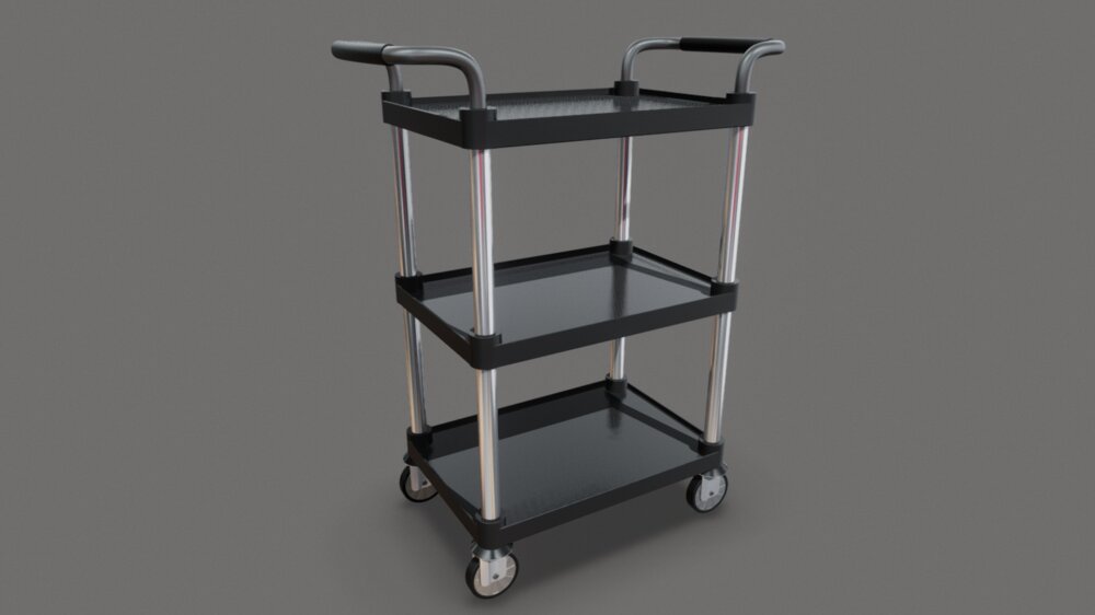 Food Service Cart 3D model - Download Tools on 3DModels.org