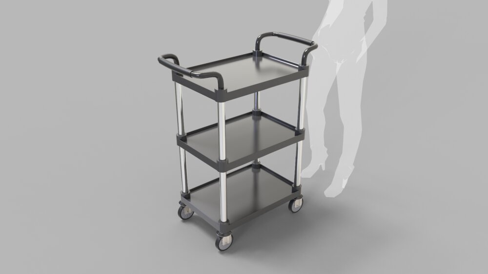 Food Service Cart 3D model - Download Tools on 3DModels.org