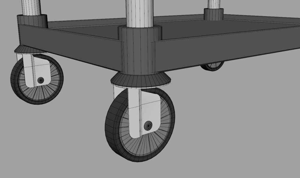 Food Service Cart 3D model - Download Tools on 3DModels.org