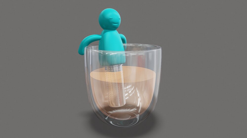 Funny Silicone Tea Infuser 3D model - Download Tableware on 3DModels.org