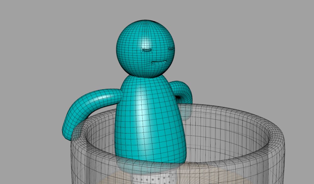 Funny Silicone Tea Infuser 3D model - Download Tableware on 3DModels.org