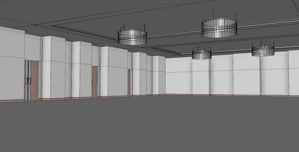 Hotel Conference Hall 3D model - Download Hall on 3DModels.org