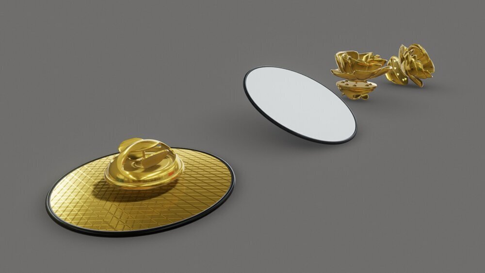 Lapel Pin 3D model - Download Accessories on 3DModels.org