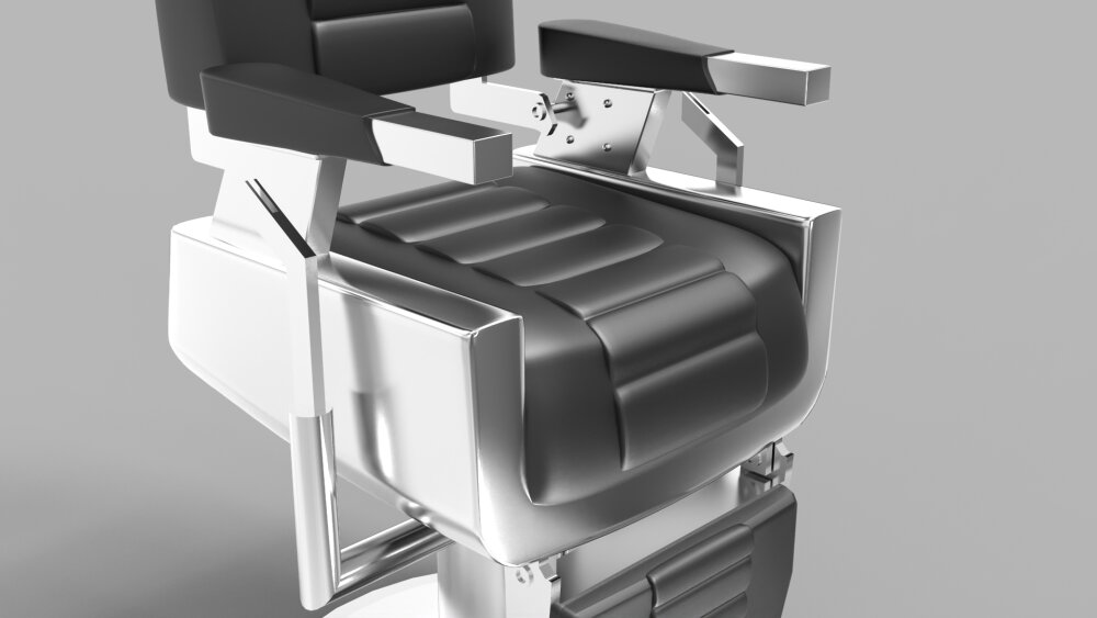 Leather Barber Chair 3D model - Download Chair on 3DModels.org