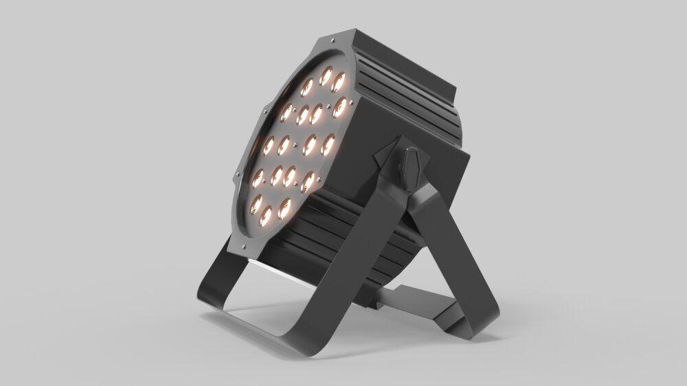 Led Par Light Head 3D model - Download Lamp on 3DModels.org