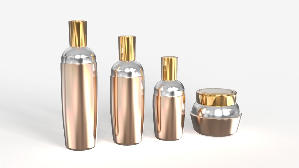 Lotion Bottles 3D model - Download Health and Beauty on 3DModels.org