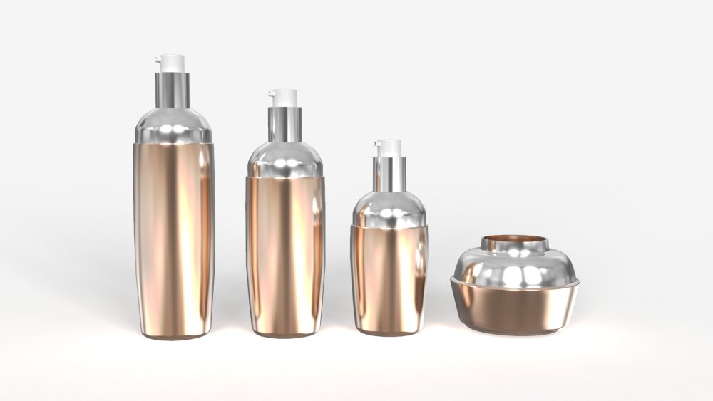 Lotion Bottles 3D 모델 - 다운로드 아름다움과 건강 on 3DModels.org
