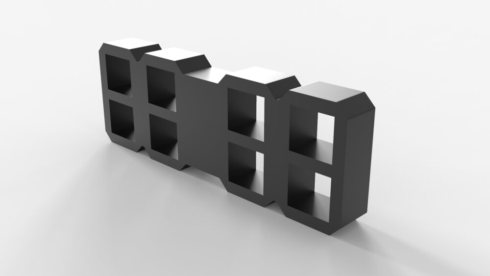 Minimalist Digital Clock 3D model - Download Decoration on 3DModels.org
