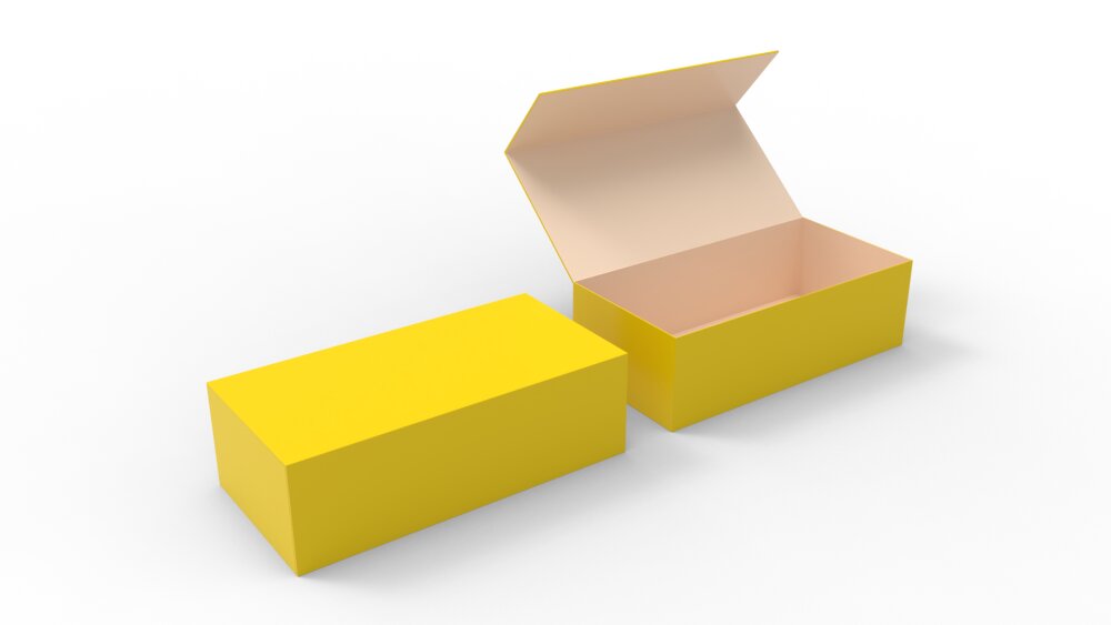 Rectangular Magnetic Box 3D model - Download Packaging and Boxes on ...