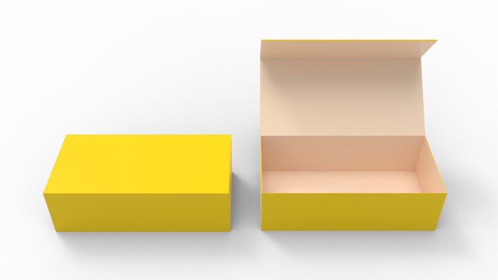 Rectangular Magnetic Box 3D model - Download Packaging and Boxes on ...